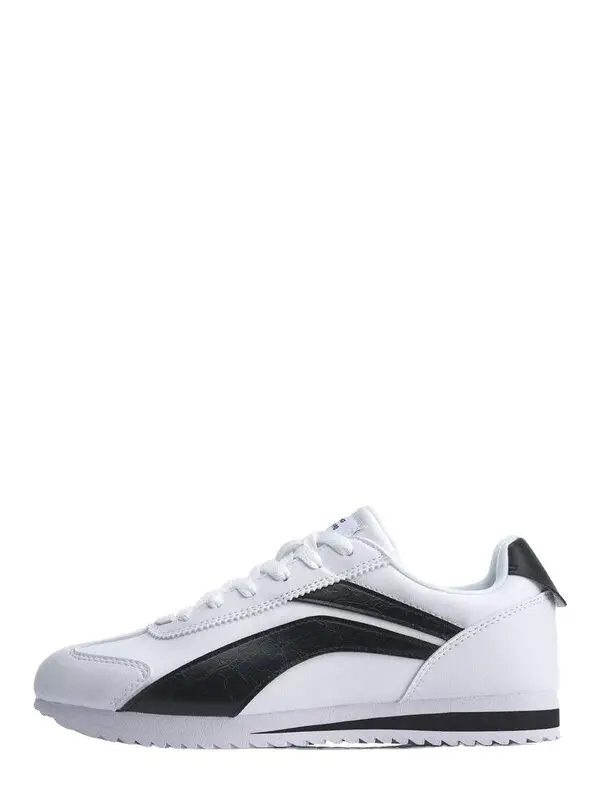 LI-NING 3k Classic Retro Lace-up Sneakers - Whiteblack