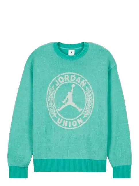JORDAN X Union Mj Sweater - Kinetic Green/white