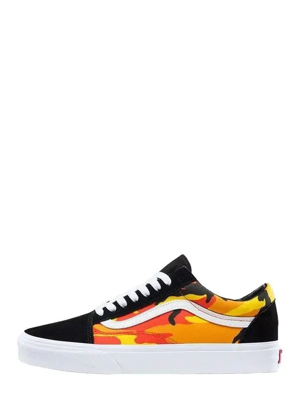 VANS Old Skool 'pop Camo' Lace-up Sneakers - Orange