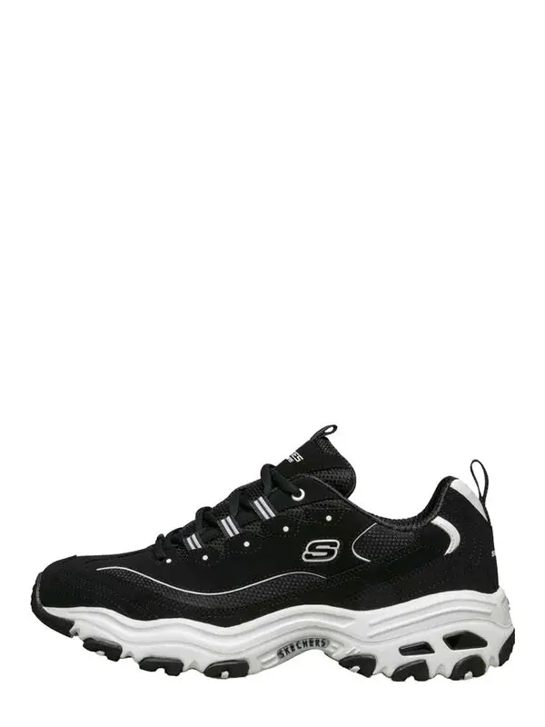 Sketchers D'lites Athletic Sneakers - Black And White