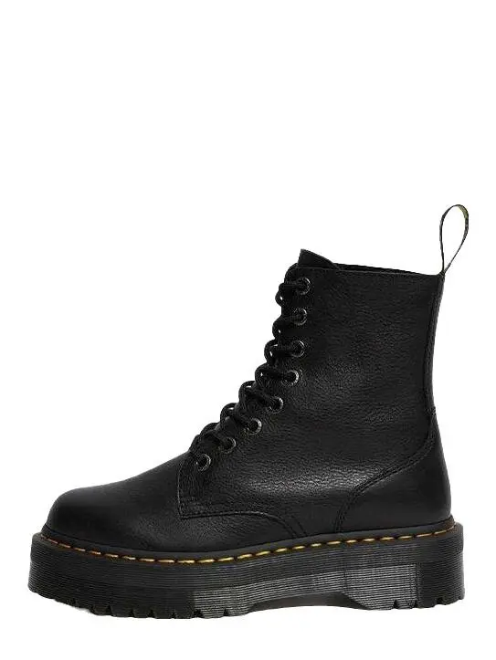 Dr. Martens Jadon Pisa Leather Platform Boots - Black