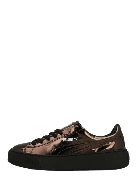 PUMA Basket Platform "metallic Bronze" Sneakers - Copper