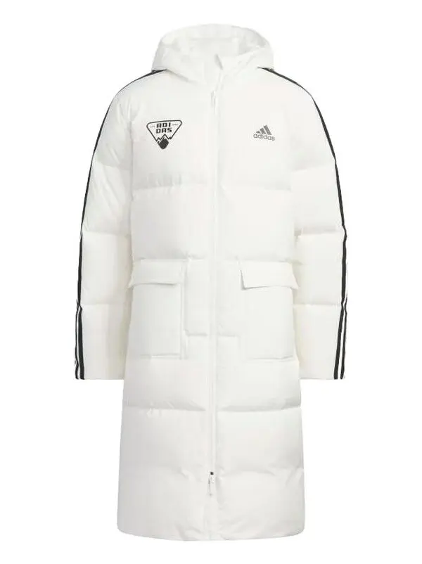 Adidas Originals Long Down Jacket - White