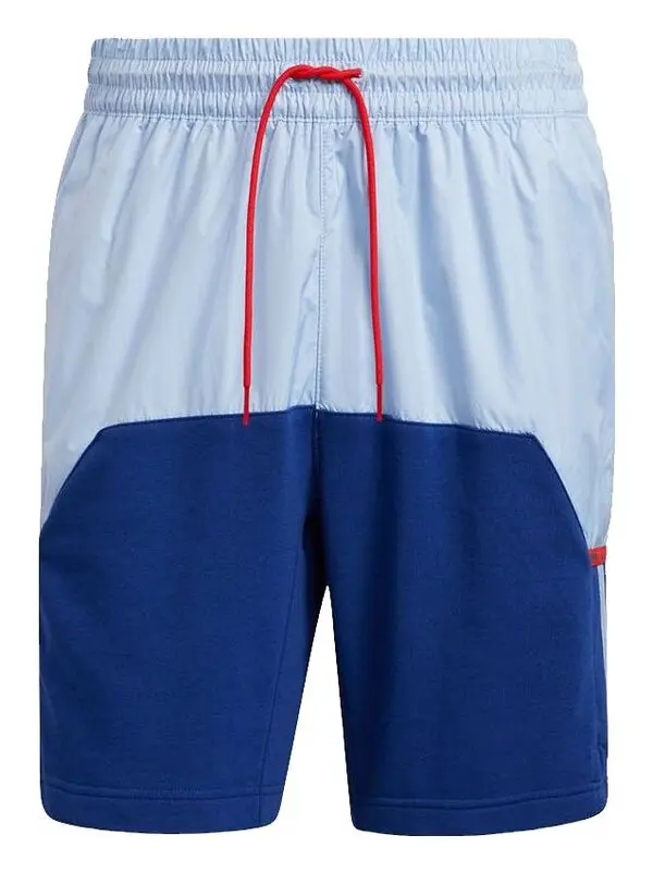Adidas Colorblock Basketball Shorts - Blue