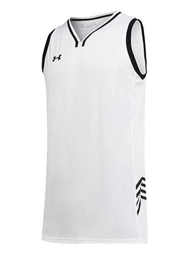 Under Armour Logo Basketball Jersey - White/black