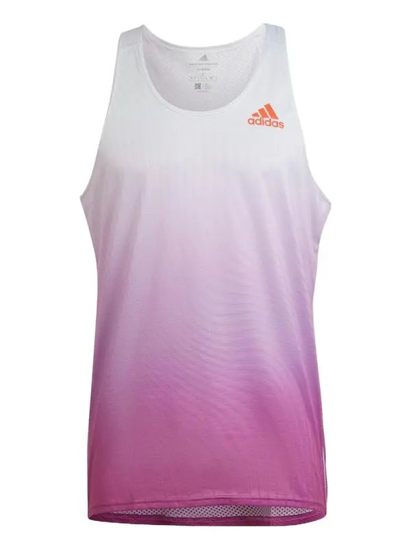Adidas Logo Reflective Round Neck Running Vest - Default Color