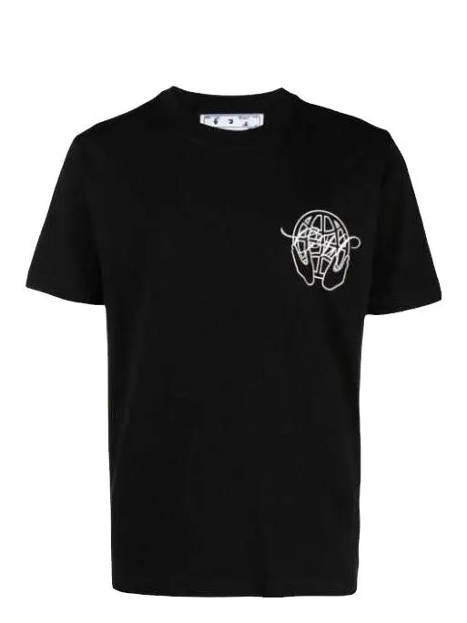 Off-White Logo Print Tee - Black/white