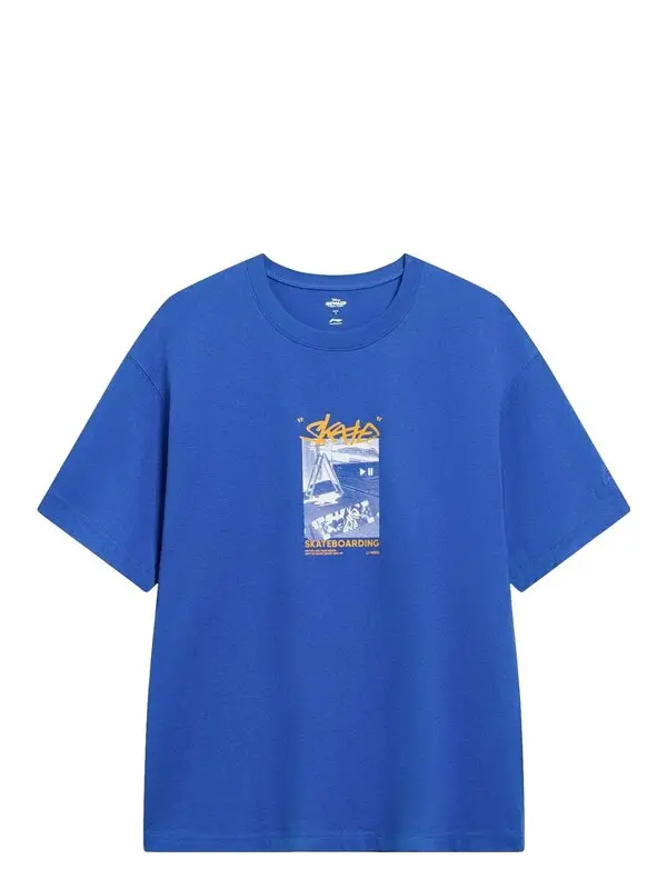 LI-NING X Disney Oswald Graphic T-shirt - Blue