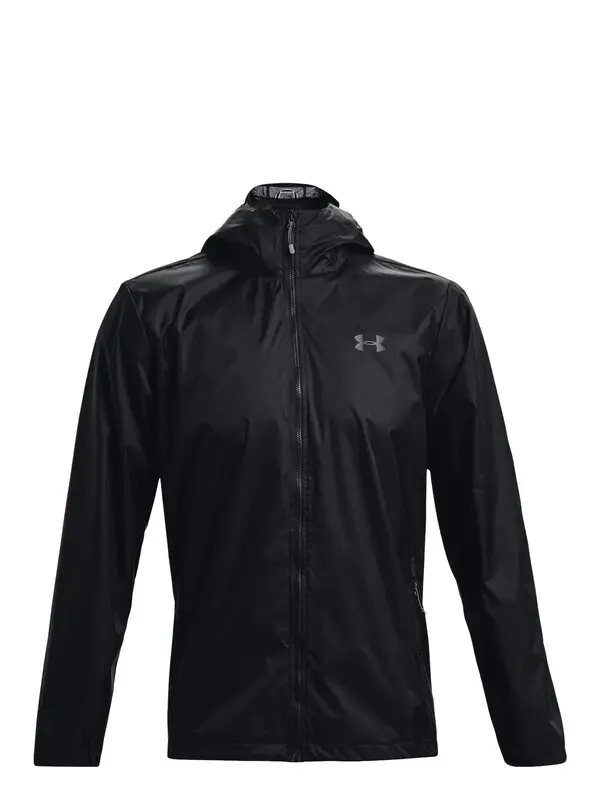 Under Armour Forefront Rain Hoodie Jacket - Black