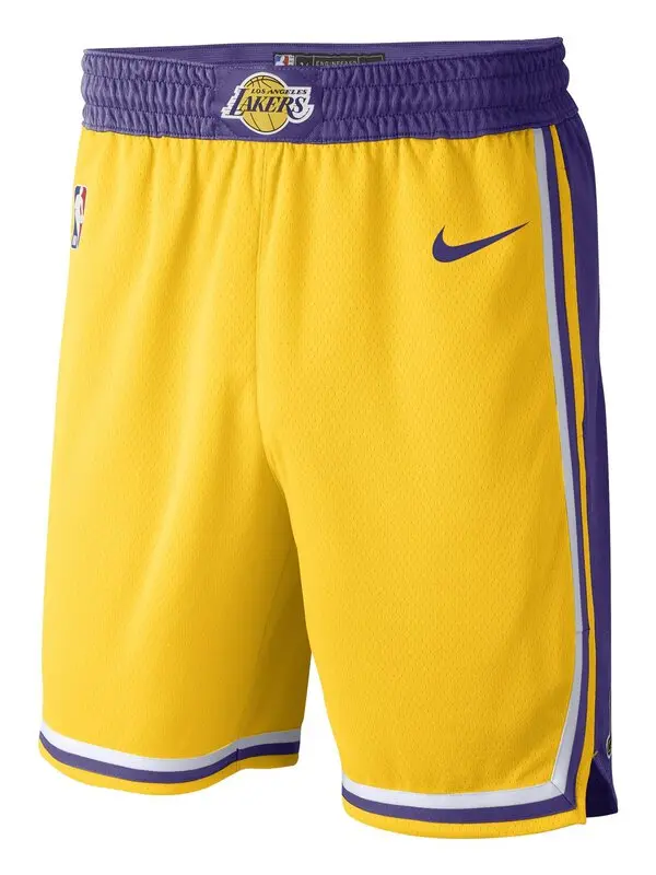 Nike Lakers Nba Icon Edition Limited Shorts - Yellow