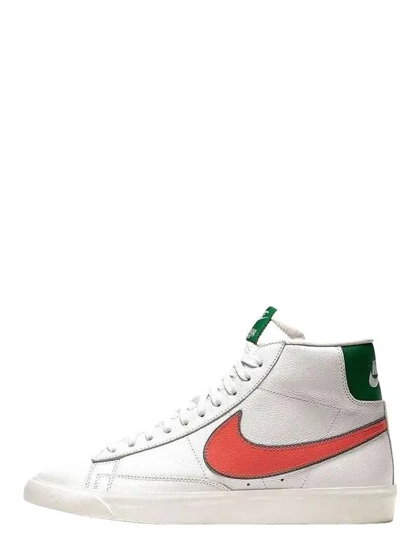 Nike X Stranger Things Blazer Mid Qs Hh Hawkins High Sneakers - White/cosmic Clay-pine Green-sail