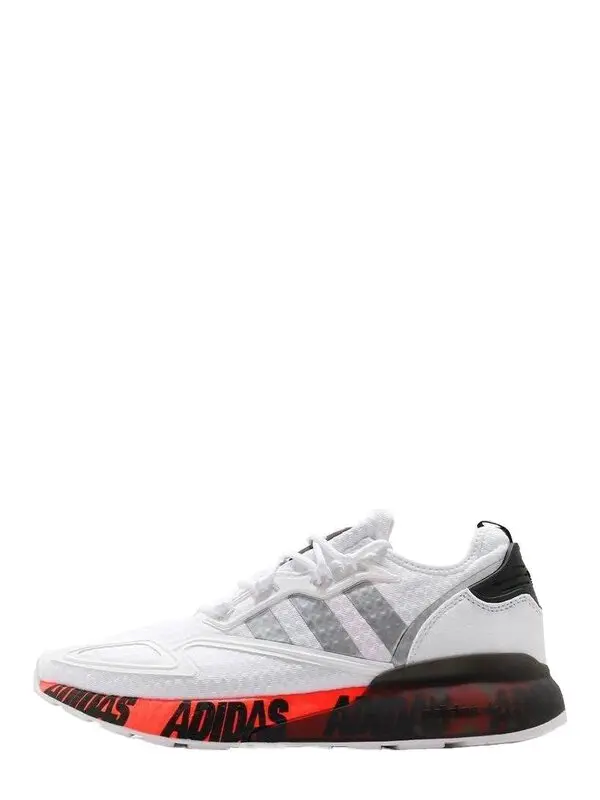 Adidas Zx 2k Boost "bold Logo Graphic" Sneakers - White