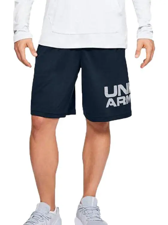 Under Armour Tech Wordmark Shorts - Navy/grey