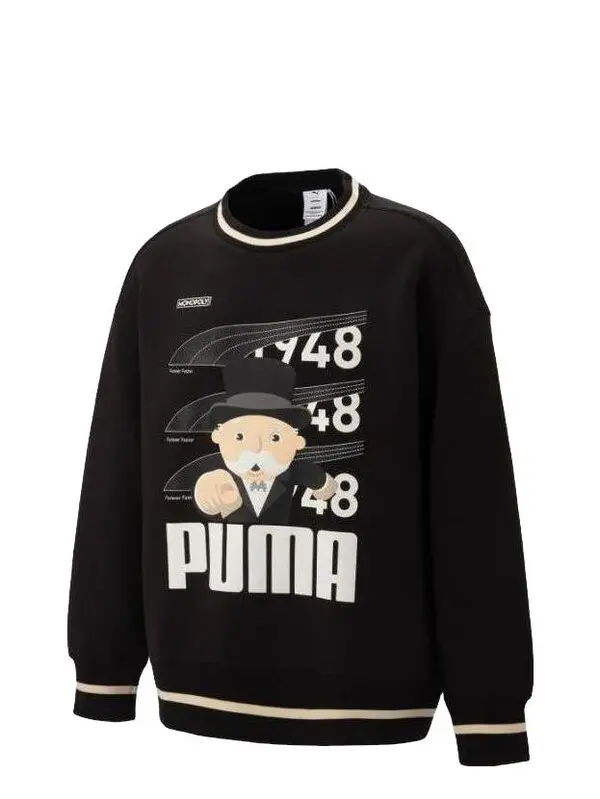 PUMA X Staffonly X Monopoly Logo Sweatshirt - Black/white