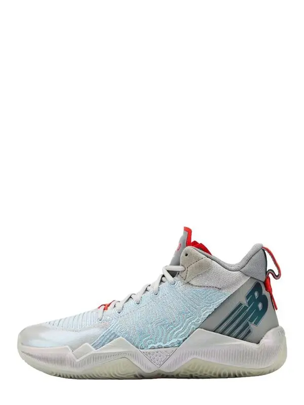 NEW BALANCE Two Wxy "iridescent" Mid-top Athletic Sneakers - Light Grey/blue