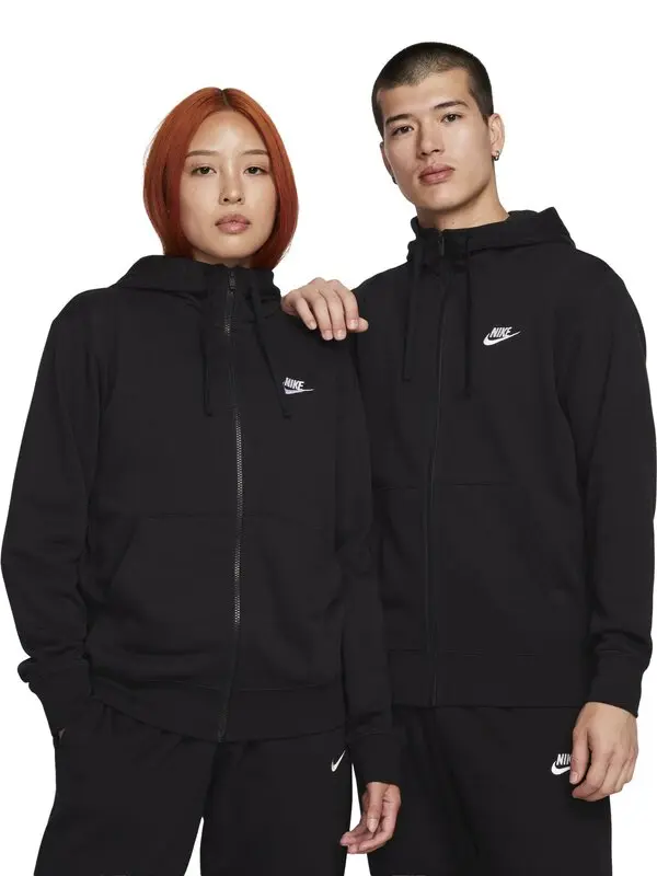 Nike French Terry Full-zip Hoodie - Black