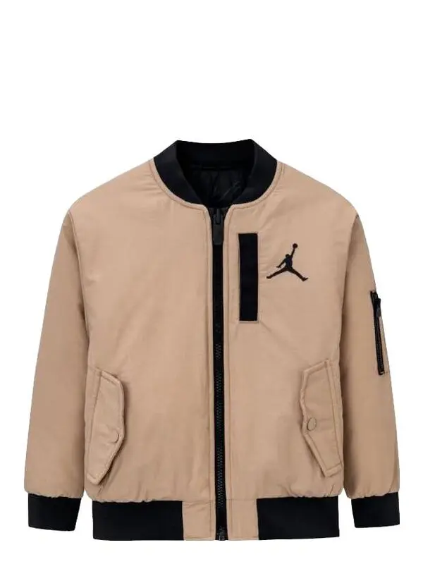 JORDAN Reversible Bomber Jacket - Tan/black