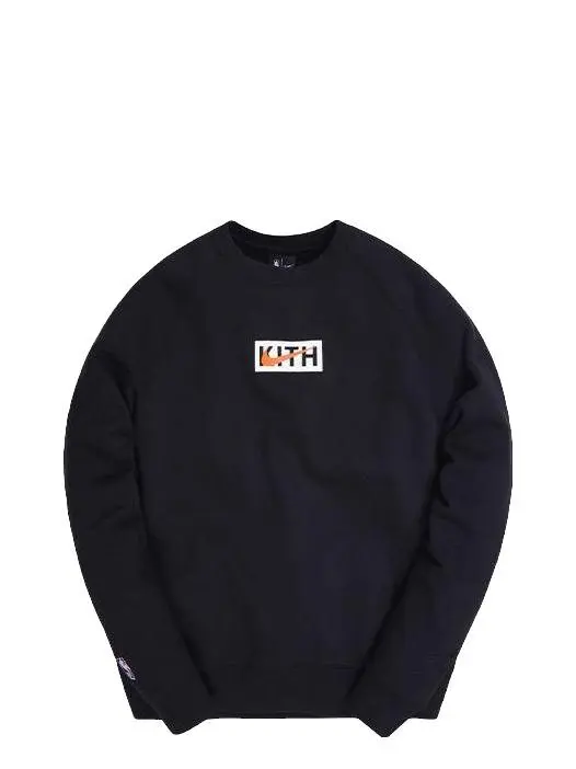 Kith X Nike New York Knicks Fleece Crewneck - Black
