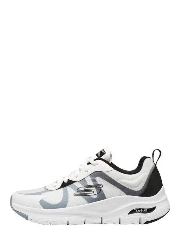 Sketchers Arch Fit Athletic Sneakers - White/blue