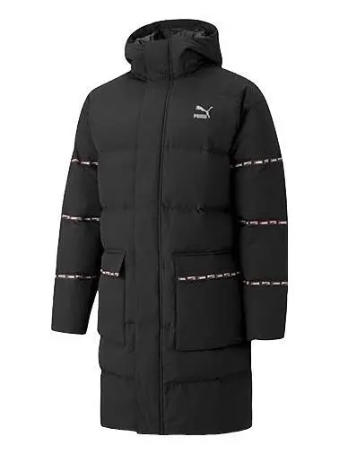 PUMA Classic Long Down Jacket - Black