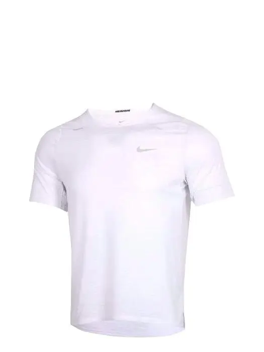 Nike Logo Pattern Training Sports Short Sleeve - White