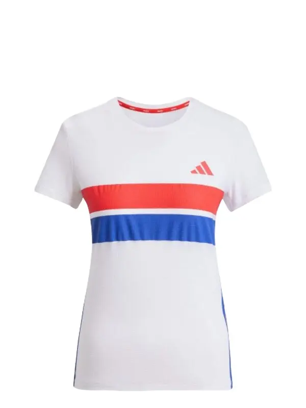 Adidas Adizero Retro Running T-shirt - White/red/blue