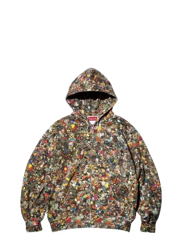 Supreme X Mike Kelley Ss26 Zip Up Hooded Sweatshirt - Multicolor