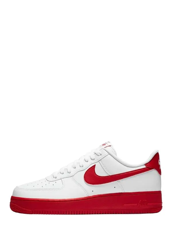 Nike Force 1 Low Top Sneakers - White/red