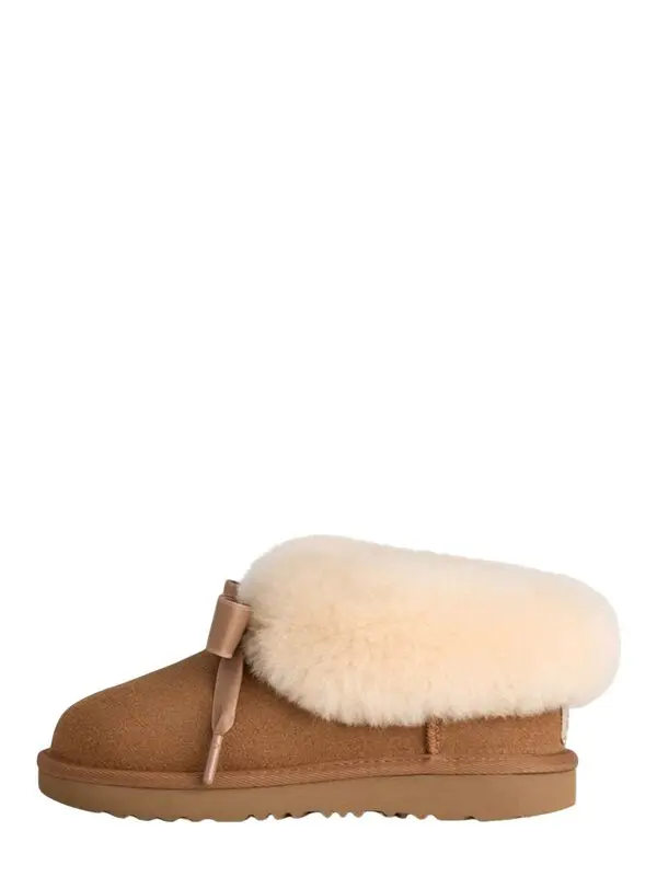 UGG Bailey Slipper With Bow Detailing - Chestnut