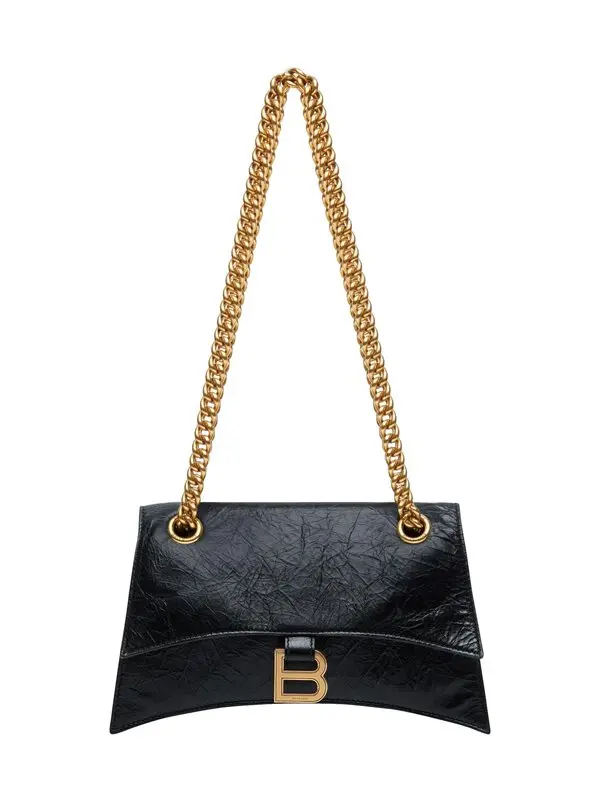 Balenciaga Crush Small Chain Bag - Black