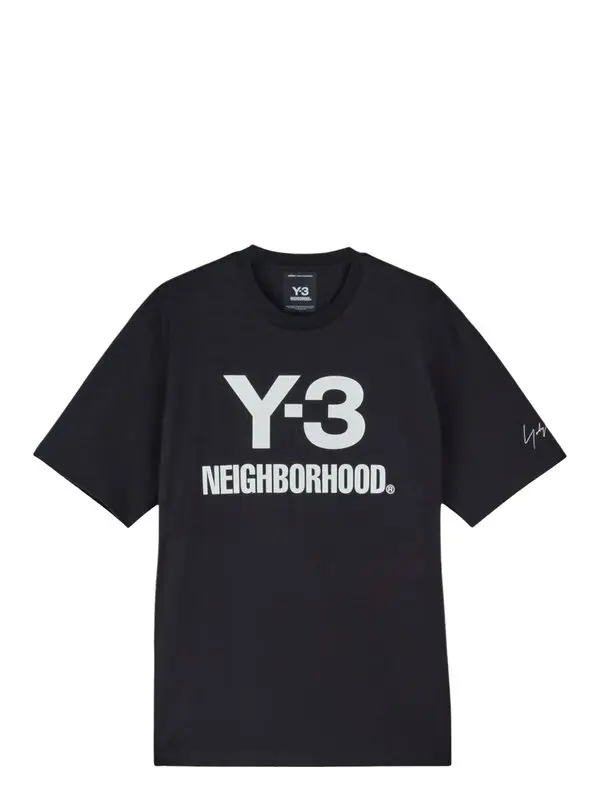 Adidas Y-3 X Neighborhood Logo Relaxed T-shirt - Black