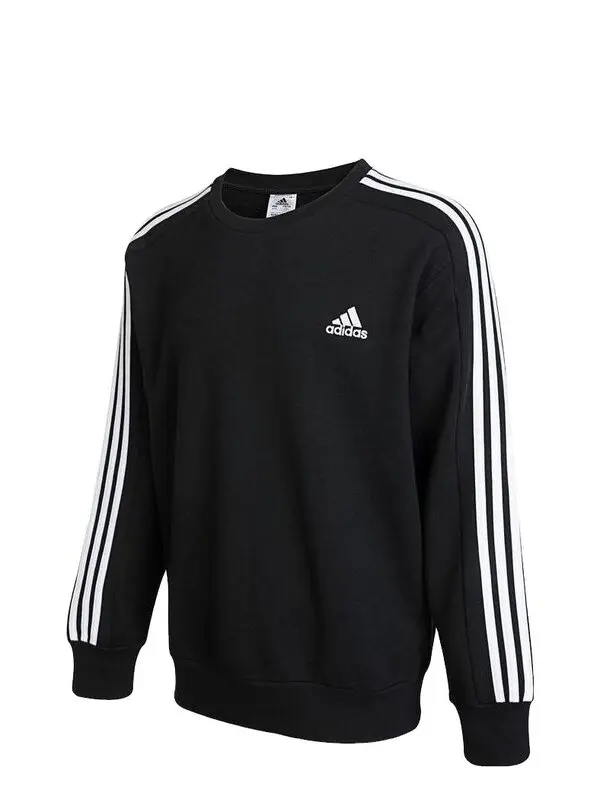 Adidas Essentials French Terry 3-stripes Sweatshirt - Black