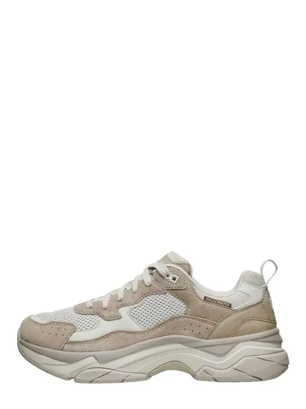 Sketchers Staxed Athletic Shoes - Creamwhitebrown