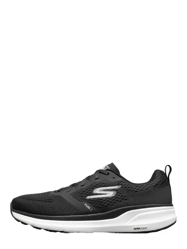Sketchers Pure 2 Athletic Lace-up Sneakers - Black