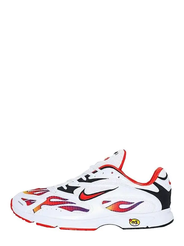 Nike Supreme X Zoom Streak Spectrum Plus Sneakers - White/habanero Red/black