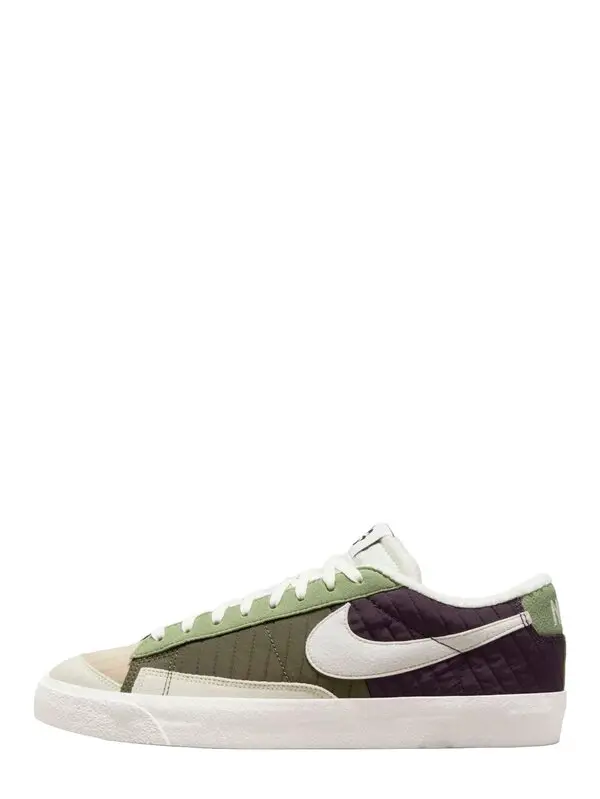 Nike Blazer Low '77 Premium 'toasty Cave Purple' Sneakers - Green/white/brown