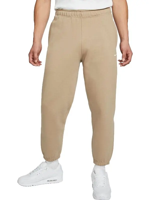Nike Solo Swoosh Sweatpants 'khaki - Khaki/white
