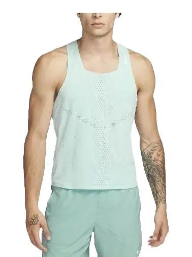 Nike Adv Aeroswift Dri-fit Racing Singlet Slim - Jade Ice