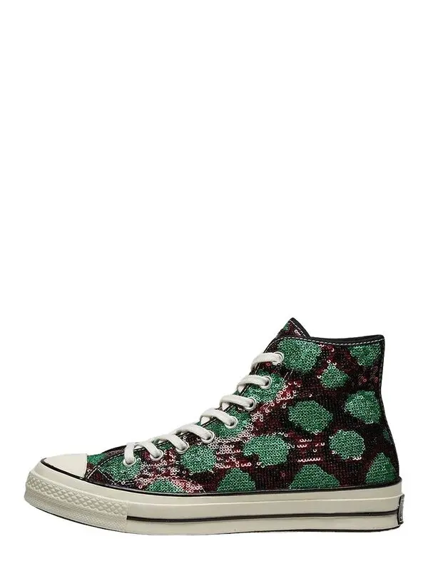 CONVERSE Chuck 70 High Top Sequin Sneakers - Red