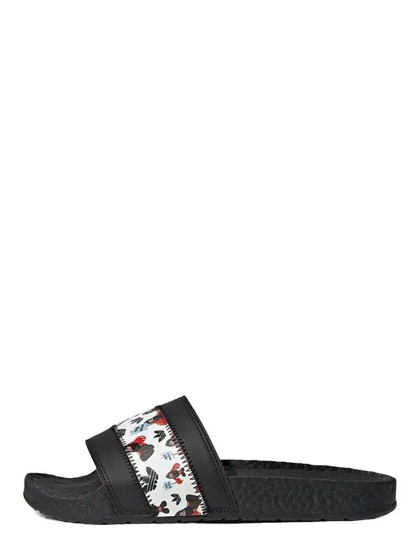 Adidas Philip Colbert X Adilette Boost 'save The Lobster' Slides - Black