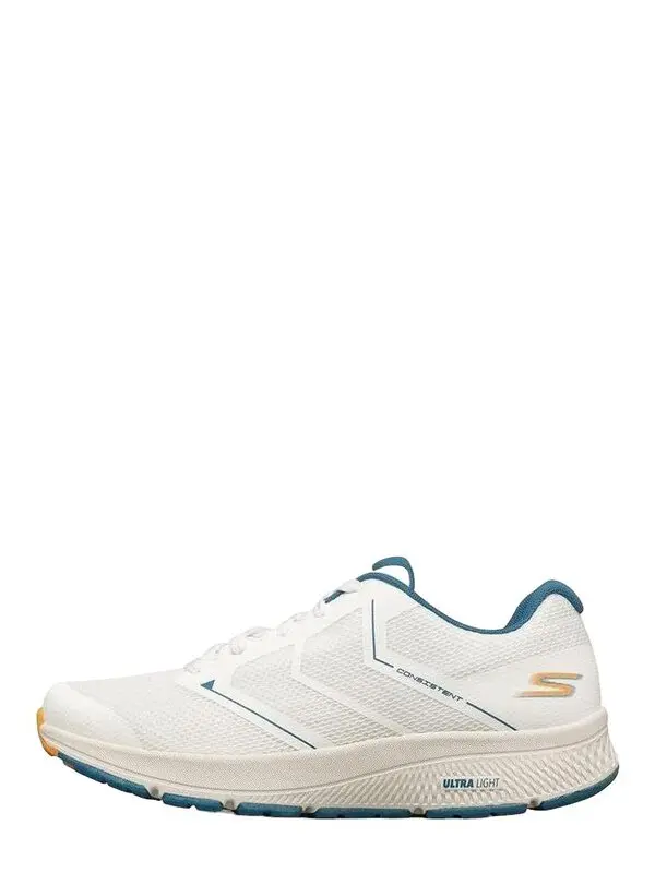 Sketchers Go Consistent Low-top Athletic Sneakers - White/blue/orange