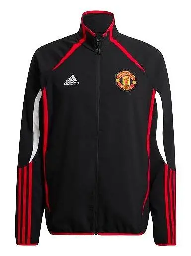 Adidas Manchester United Logo Stand Collar Zip Up Track Jacket - Multi-color