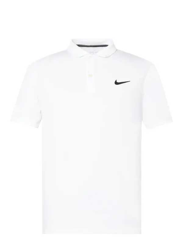 Nike Court Dri-fit Team Tennis Casual Sports Short Sleeve Polo Shirt - White
