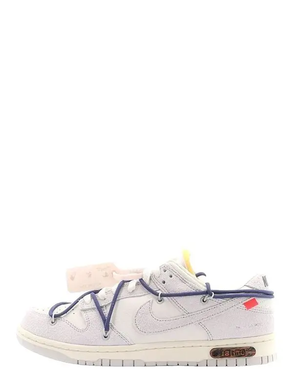 Nike X Off-white Dunk Low 'lot 18 Of 50' Sneakers - Gray/white