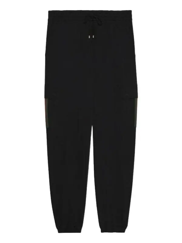 Gucci Cotton Jersey Jogging Pant With Web - Black