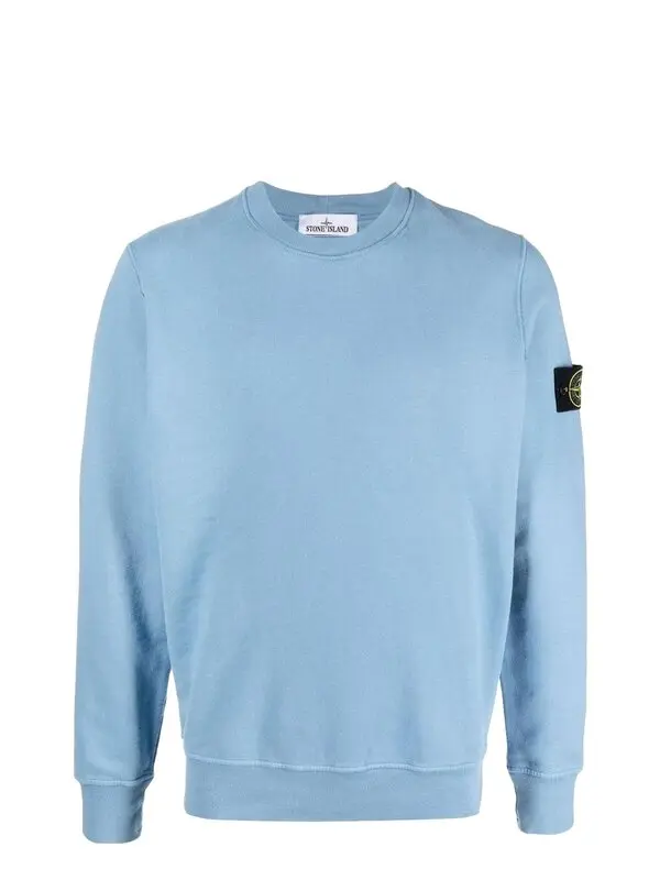 Stone Island Crewneck Sweatshirt - Light Blue