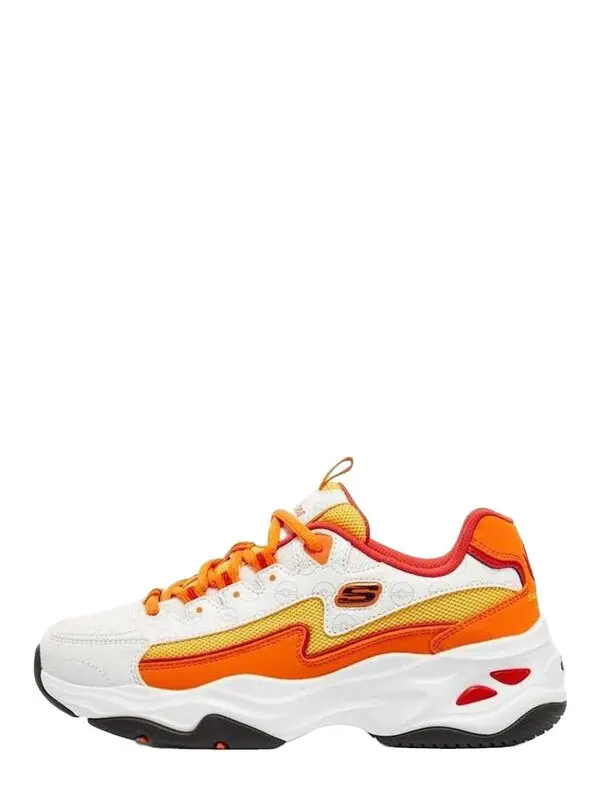 Sketchers D'lites 4.0 "white Orange" Sneakers - White/orange