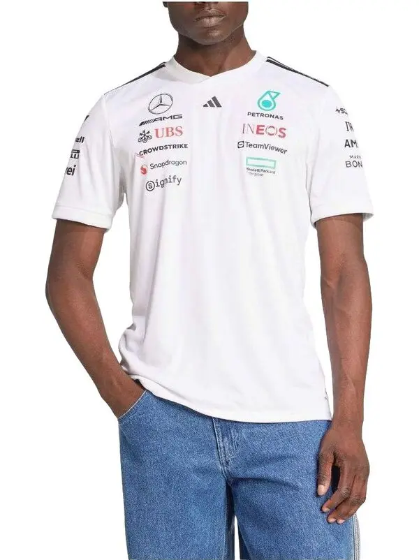 Adidas Mercedes Amg Petronas Formula One Team Driver Shirt - White