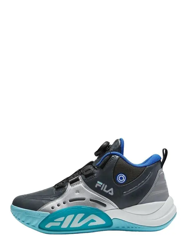 FILA FUSION Fashion Basketball Shoes - Black/grey/blue