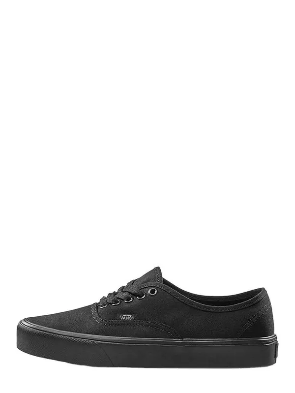 VANS Authentic Lite Canvas Lace-up Low Top Sneakers - Black